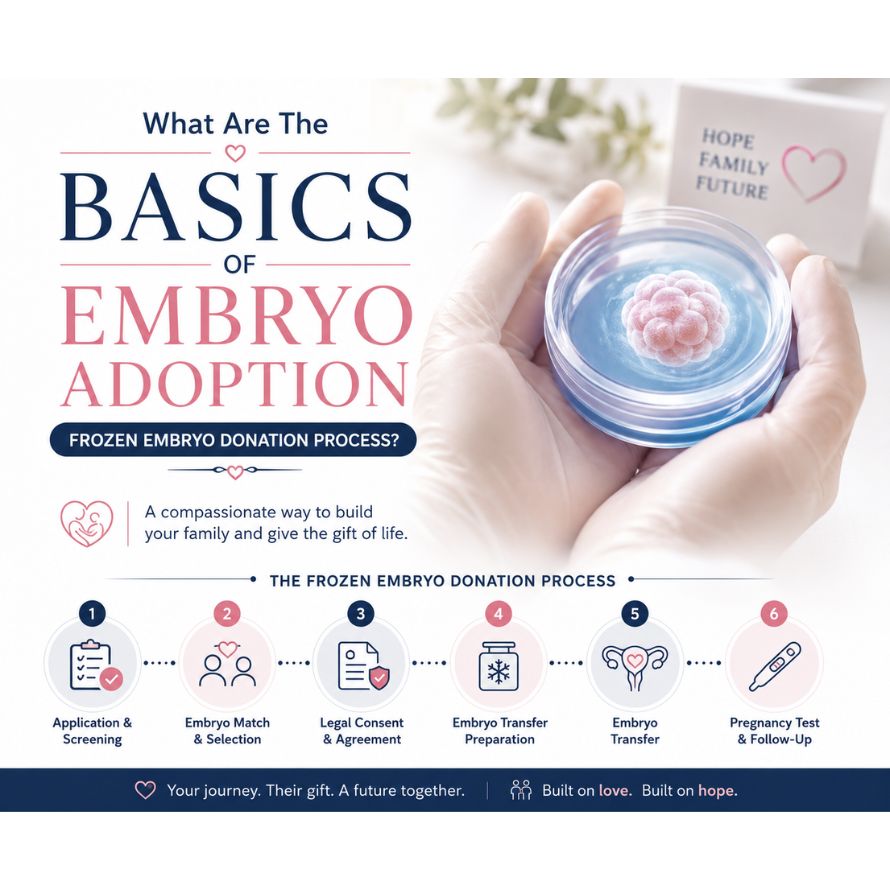 What are the basics of embryo adoption frozen embryo donation process ...